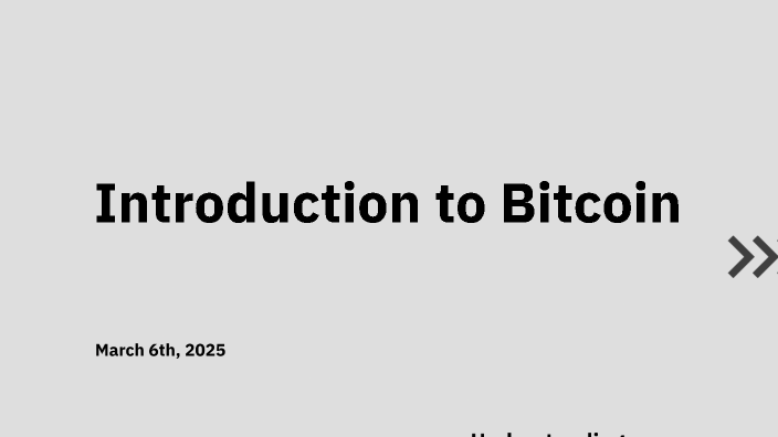 Introduction to Bitcoin by Csaba Bendel on Prezi