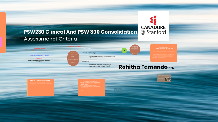Canadore @ Stanford S24 PSW Placement Assessment by Rohitha Fernando on ...