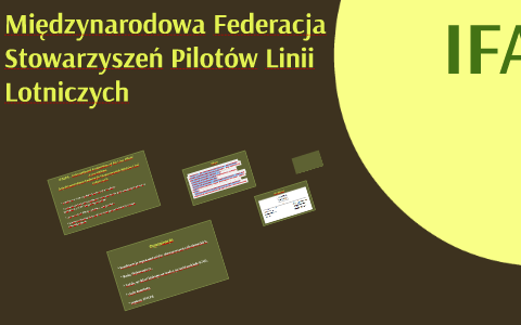 IFALPA - International Federation of Air Line Pilots' Associ by Justyna ...