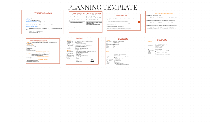 PLANNING TEMPLATE by eva lópez on Prezi