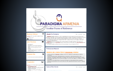 Paradigma Armenia Consulting & Research Company by Shahané Hakobyan on ...