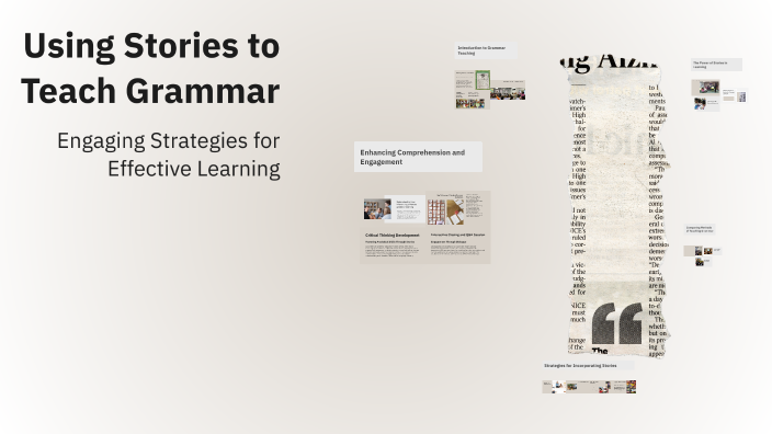 Using Stories to Teach Grammar by evan vaughan on Prezi