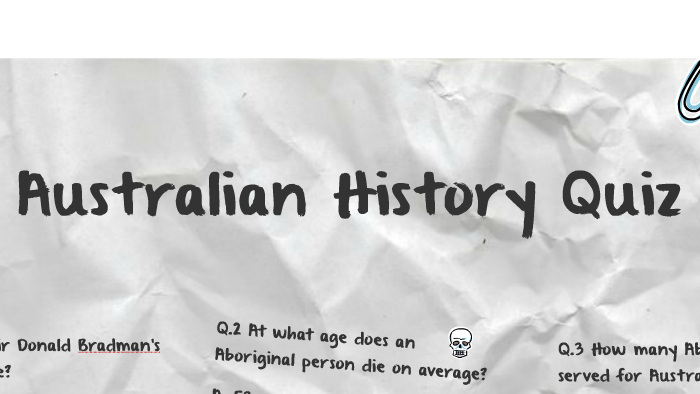 Australian History Quiz by . . on Prezi