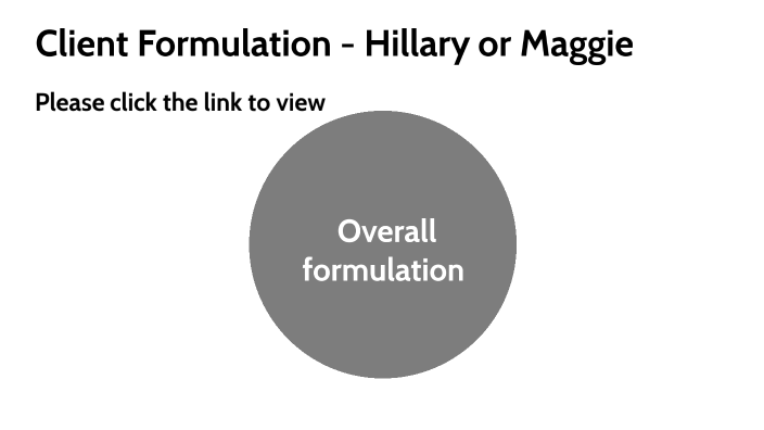 Client Formulation by Chris Washington on Prezi
