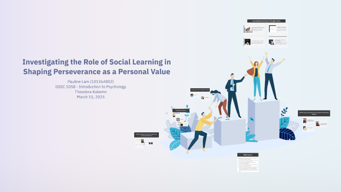 Investigating the Role of Social Learning in Shaping Perseverance as a ...