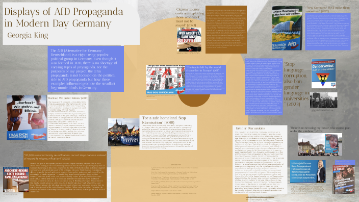 Displays of AfD Propaganda in Modern Day Germany by Georgia King on Prezi