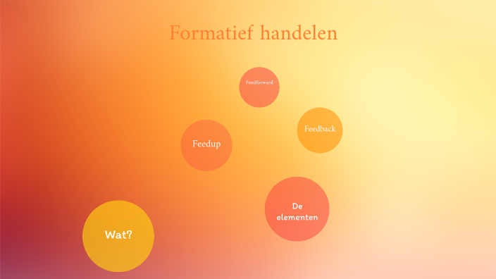 Formatief handelen en toetsen by Robin Polak on Prezi