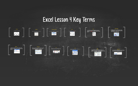 Excel Lesson 4 Key Terms by Katelynn Perez on Prezi