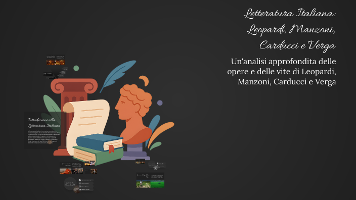 Letteratura Italiana: Leopardi, Manzoni, Carducci e Verga by Diego ...