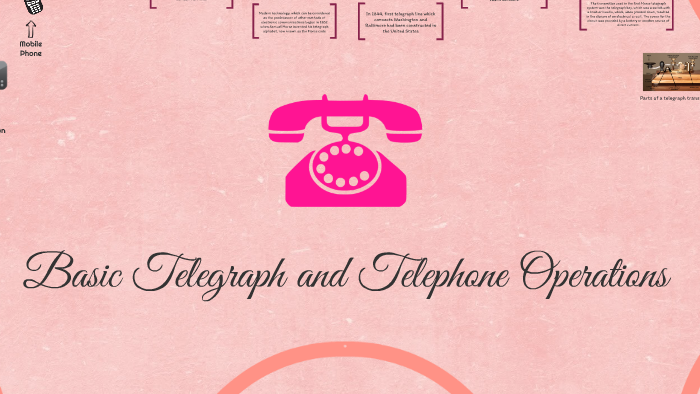 Basic Telegraph and Telephone Operations by alex arce on Prezi