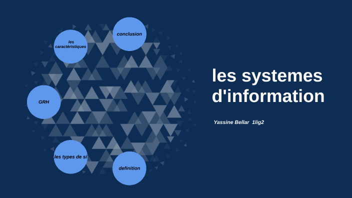 les systemes d'informations by yassine bellar on Prezi