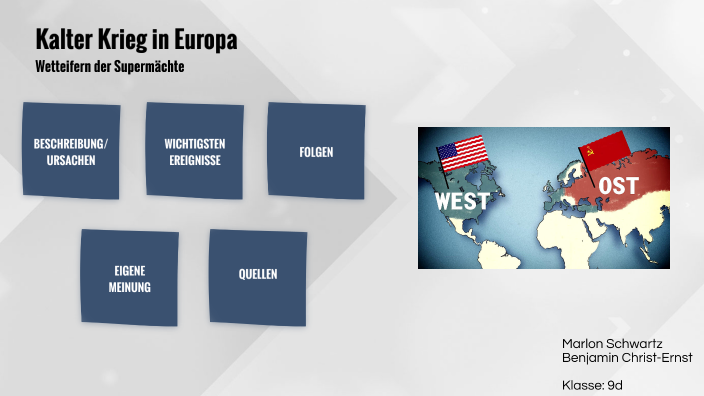 Kalter Krieg in Europa - Wetteifern der Supermächte by Marlon Schwartz on Prezi
