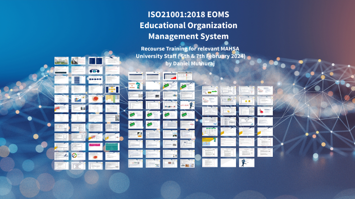 ISO21001:2018 EOMS Educational Organization Management System by Daniel ...