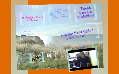 fibinaaci's golden rectangle shown in art by Simran Sahota on Prezi