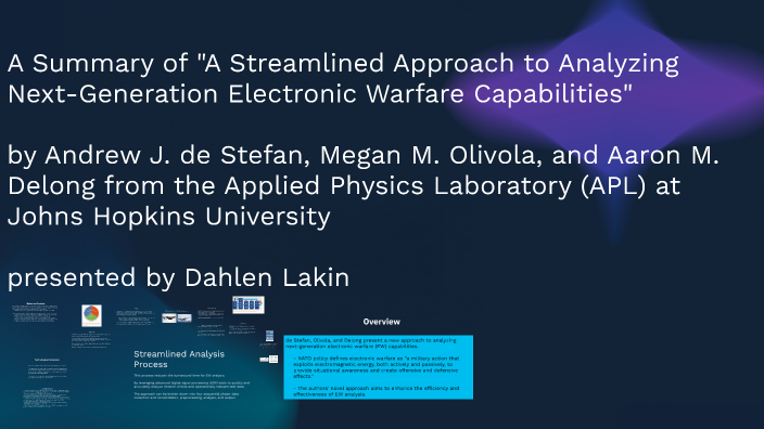 A Summary of "A Streamlined Approach to Analyzing Next-Generation ...
