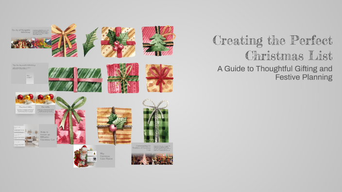 Creating the Perfect Christmas List by Ana Mundy on Prezi