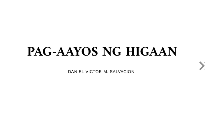 PAG-AAYOS NG HIGAAN by on Prezi