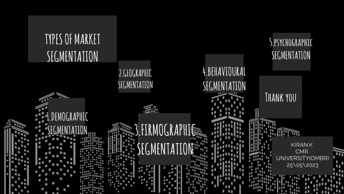 Types of Market Segmentation by KIRAN K on Prezi