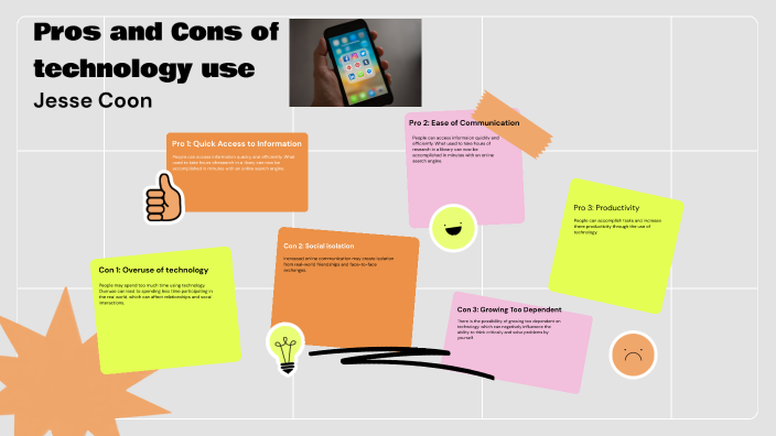 Pros and Cons of technology use by Jesse Coon on Prezi