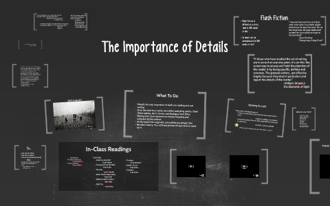 The Importance of Details by on Prezi