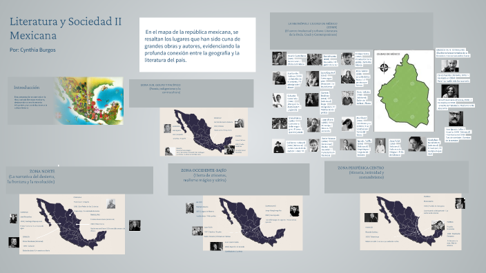 Escritores Mexicanos: Un Mapa Literario by Cynthia Itzel Burgos ...