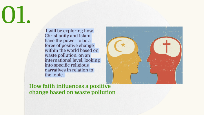 How faith influences a positive change based on waste pollution by ...