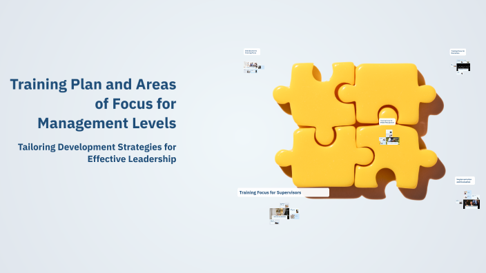 Training Plan and Areas of Focus for Management Levels by Nundinee ...
