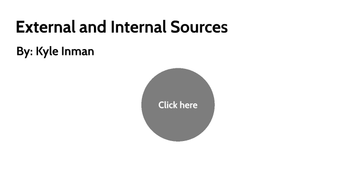 External and Internal sources by Kyle Inman on Prezi