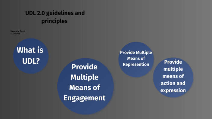 UDL 2.0 guidelines and principles by Kassandra Corral on Prezi