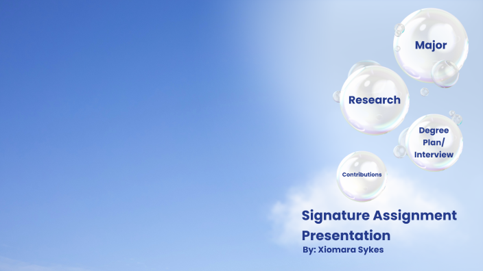 Signature Assignment Presentation by Xiomara Sykes on Prezi