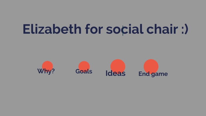 Elizabeth for social chair by Elizabeth Ibrahim on Prezi