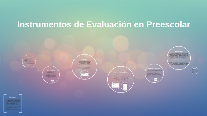 Instrumentos de Evaluación en Pre-escolar by Sarah Ternes on Prezi