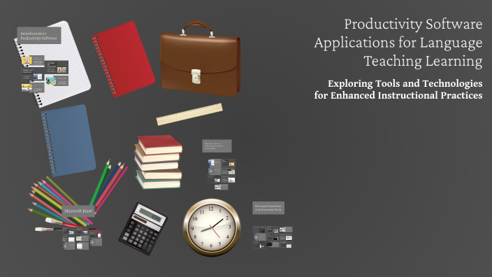 Productivity Software Applications for Language Teaching Learning by ...