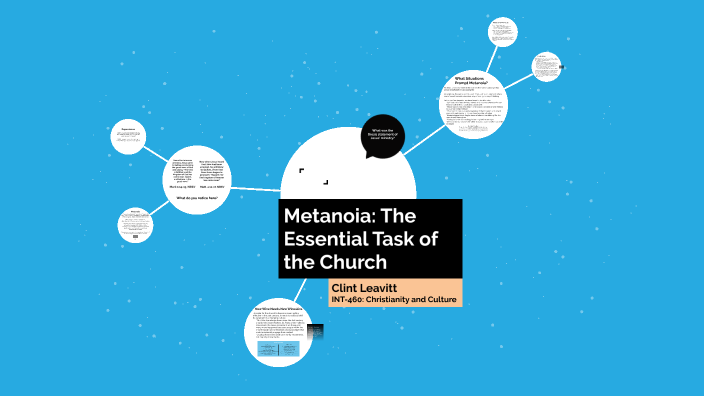 Topic 5 | Metanoia: The Essential Task of the Church by Clint Leavitt on Prezi