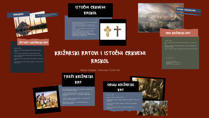 Križarski ratovi i Istočni Crkveni raskol by Karla Cenger on Prezi
