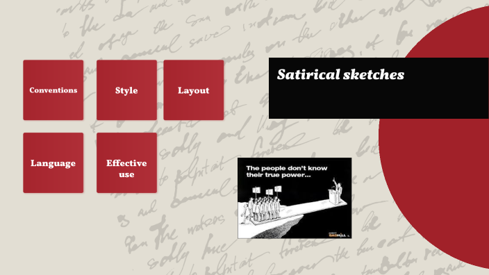 Satirical sketch by Oskar Lampers on Prezi