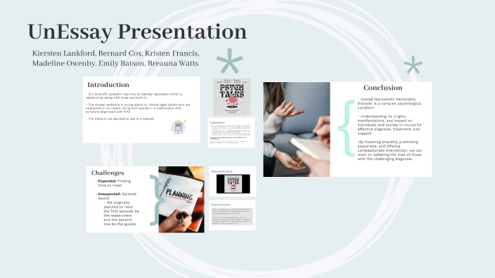 UnEssay Presentation by Kiersten Lankford on Prezi