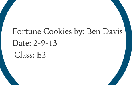 The History of Fortune Cookies by ben davis on Prezi