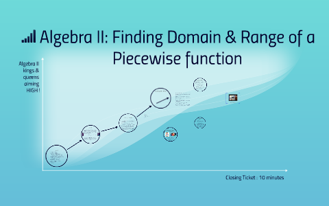 Algebra II: Finding Domain & Range of a Piecewise function by chanelle ...