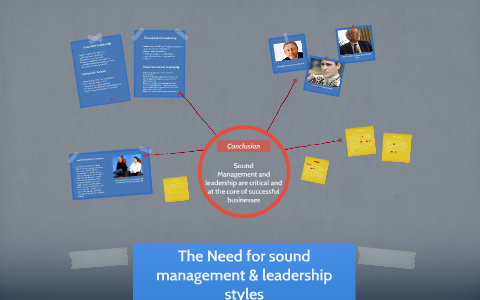 The Need for sound management & leadership styles by matthew Nareen on ...