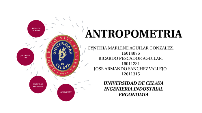 MAPA CONCEPTUAL ANTROPOMETRIA by José Armando Sánchez Vallejo on Prezi