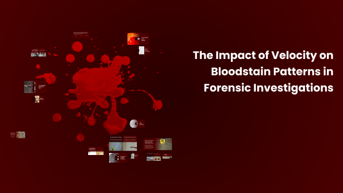 The Impact of Velocity on Bloodstain Patterns in Forensic ...