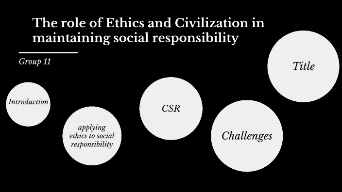 The role of ethics and civilization in maintaining social ...