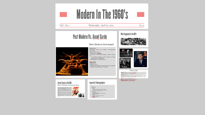 Modern In The 1960's by Holly Marcin on Prezi