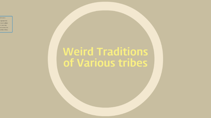 Weird Traditions of Various tribes by haein cho on Prezi