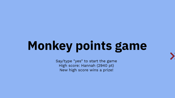 Monkey points game by Atte Himilä on Prezi