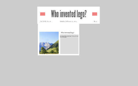 Who invented lego! by Bondi 2G on Prezi