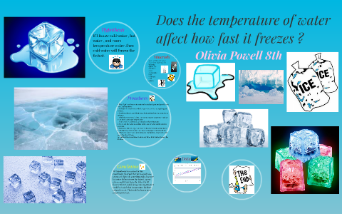 Does the temperature of water affect how fast it freezes ? by olivia ...