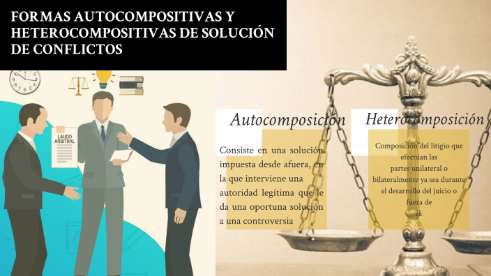 FORMAS AUTOCOMPOSITIVAS y HETEROCOMPOSITIVAS DE SOLUCION DE CONFLICTOS ...