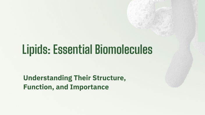 Lipids: Essential Biomolecules by Zosia on Prezi